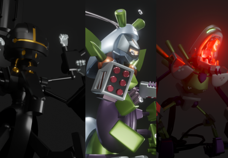 メダロット Medarot 3Dモデルをblenderで作ってみた メダロットラスボス編