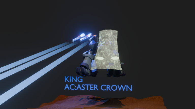 Armored Core6 デフォルメキャラ blender ACアスタークラウン キング